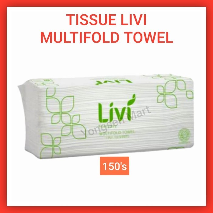 Jual ( Hand Towel ) Tissue LIVI Everyday Multifold Towel 150s | Shopee ...