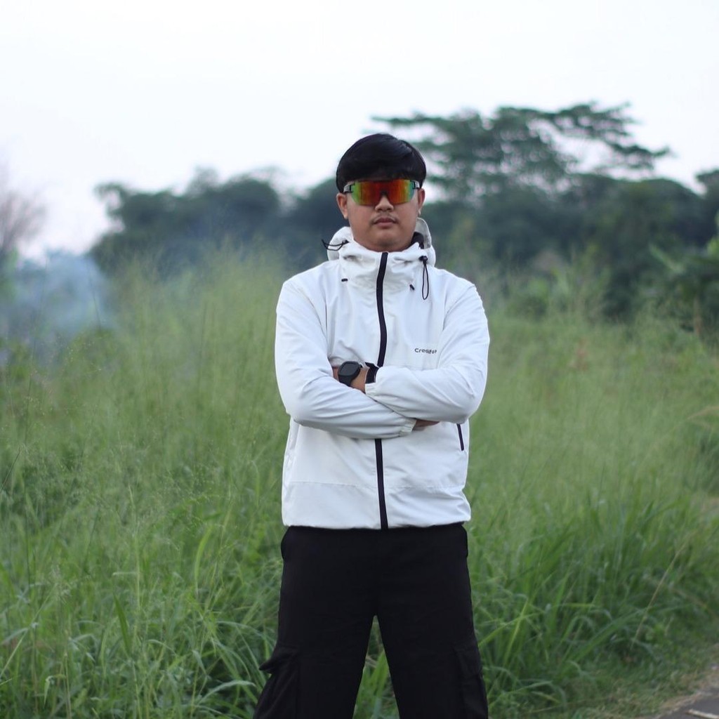 Jual CREDIFOX Jaket Gunung Gorpcore Seri CLIMBER Putih Bahan Taslan JN ...