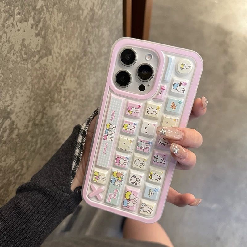 Jual JELLOCASE Miffy Pink Keyboard Case for 12-16 Pro Max | Shopee ...