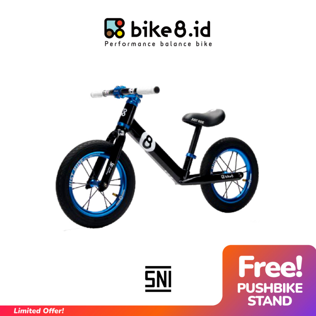Jual BIKE8 Racing Pro R PRO Balance Bike / Push Bike - Sepeda Anak - BLACK | Shopee Indonesia