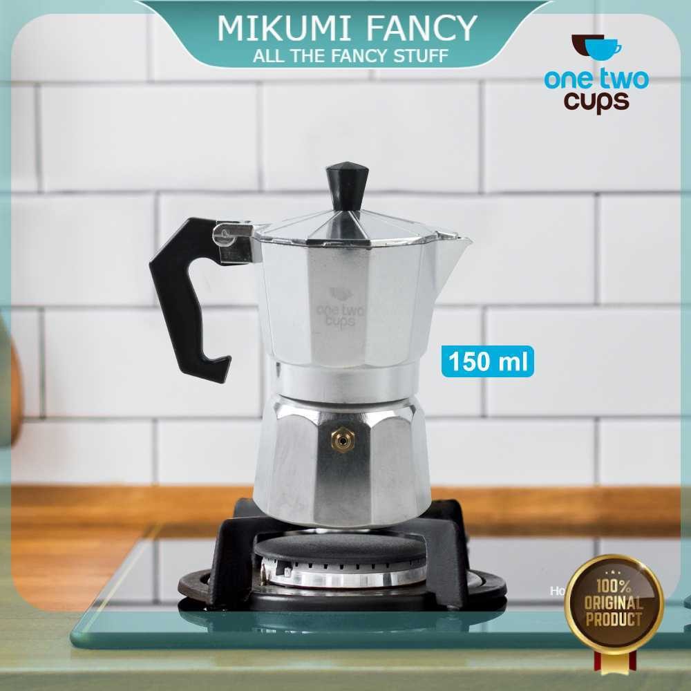 Jual FANCY One Two Cups Moka Pot Espresso Coffee Maker Stovetop - JF112 ...