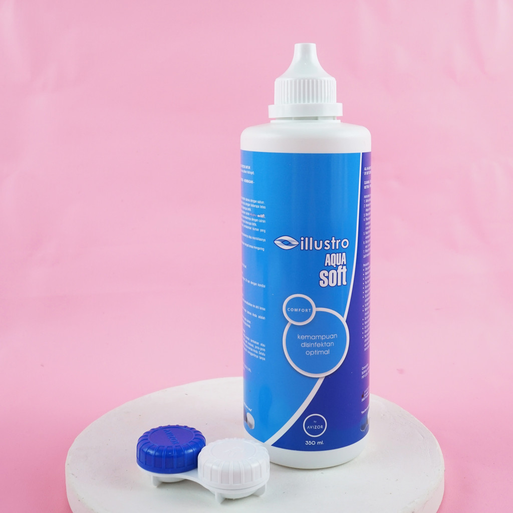 Jual Cairan Pembersih Softlens AQUASOFT 350ml by illustro | Shopee ...