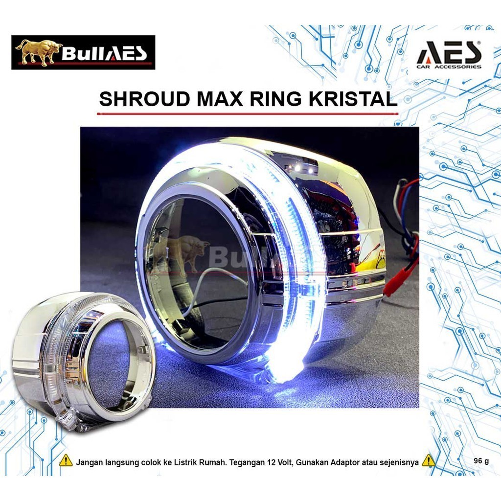 Jual Shroud MAX RING Kristal 3 Inchi Untuk Projector 3 Inchi Merk AES ...