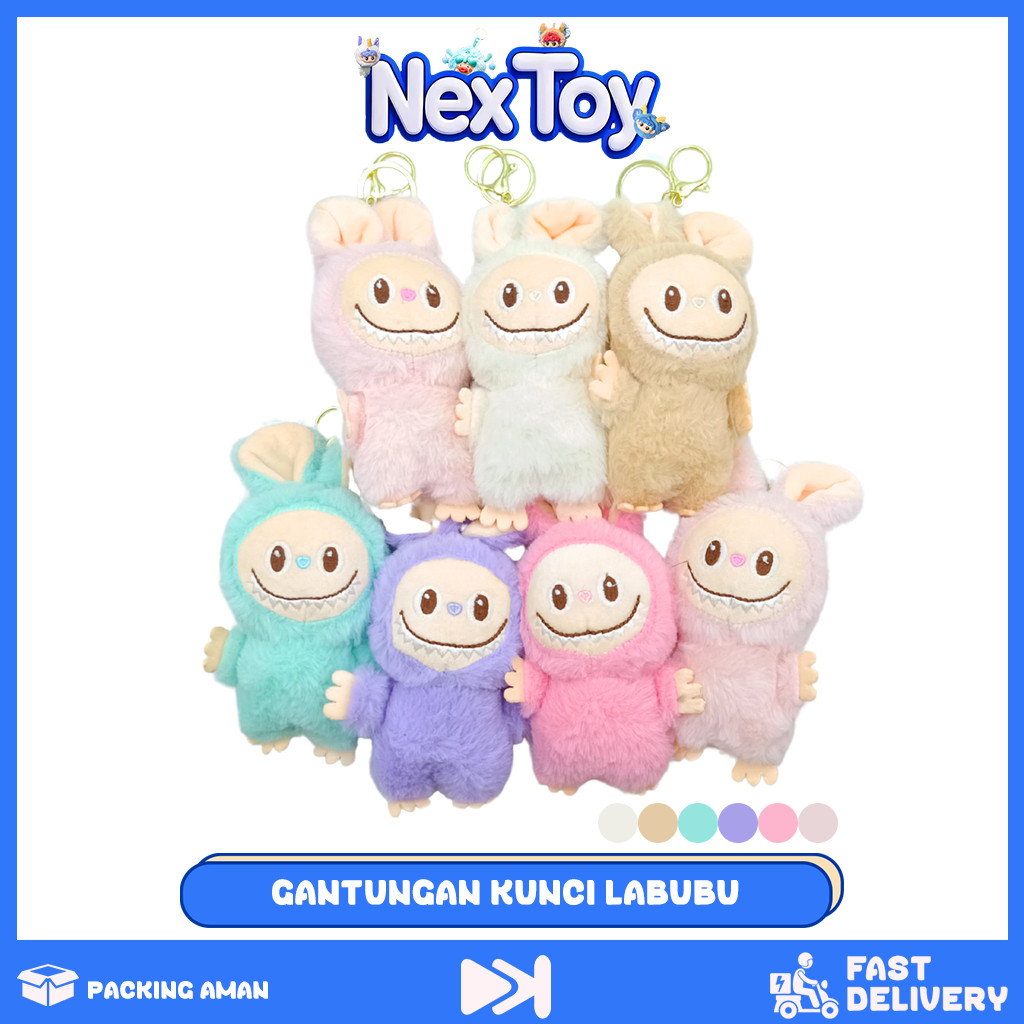 Jual NEXTOY Gantungan Kunci Boneka Labubu The Monsters Exciting Macaron ...