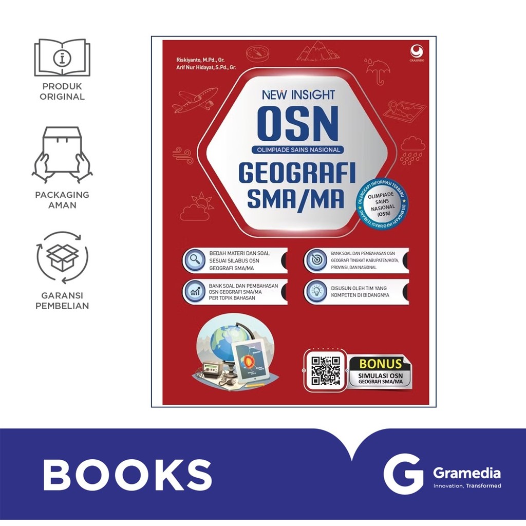 Jual New Insight OSN Geografi SMA/MA ( Riskiyanto, S.pd., Mpd dan Arif Nur Hidayat, S.pd., Gr ...