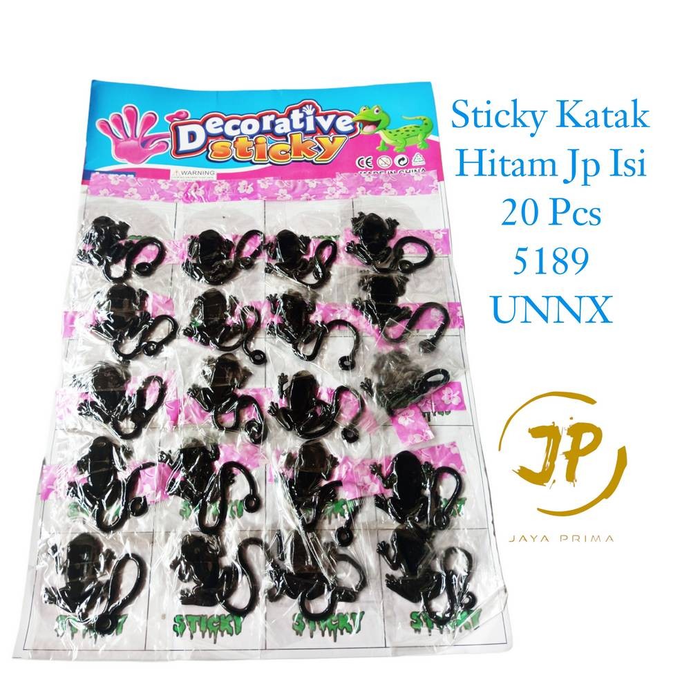 Jual MAINAN ANAK STICKY KATAK HITAM JP ISI 20 PCS | Shopee Indonesia