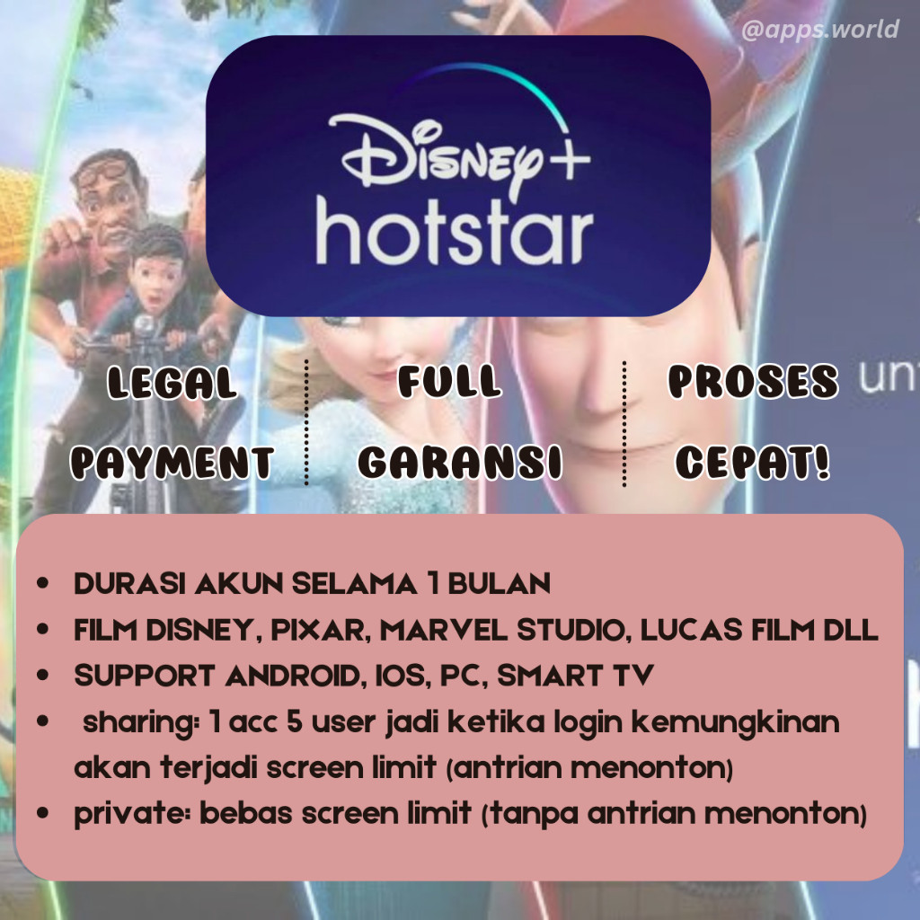 Jual DISNEY HOSTAR PREMIUM 4K UHD FULLGARANSI | Shopee Indonesia