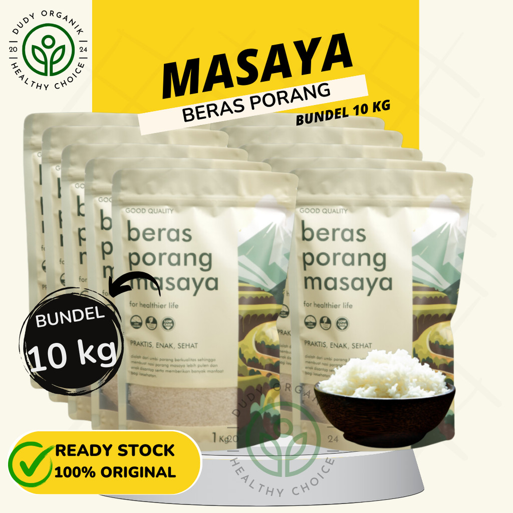 Jual PAKET BUNDLE 10 KG MASAYA BERAS PORANG - beras porang shirataki ...