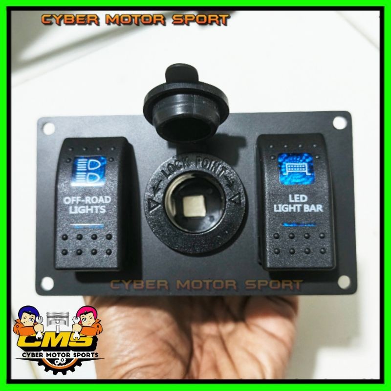 Jual Dashboard interior panel add on mobil universal . saklar panel DC ...