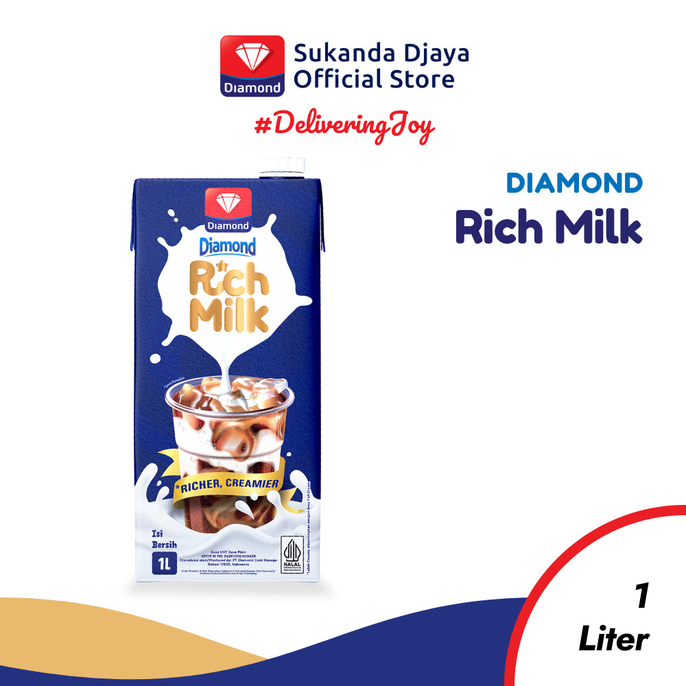 Jual Diamond Susu Rich Milk - 1 Liter | Shopee Indonesia