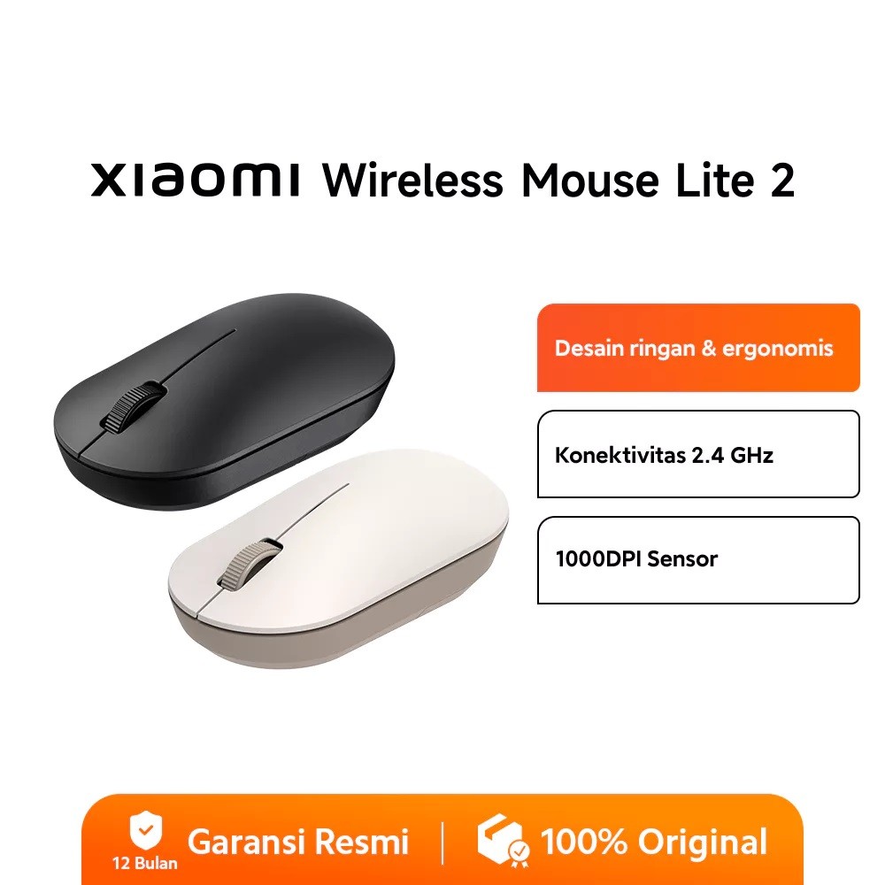 Jual Xiaomi Mouse Wireless Lite 2 / Dual-Mode Wireless Mouse 2 | Shopee ...