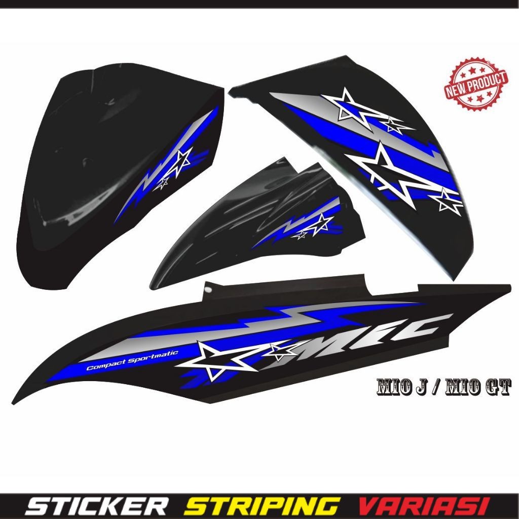 Jual POLET STRIPING STIKER MIO J MIO GT VARIASI STRIPING KEREN | Shopee ...