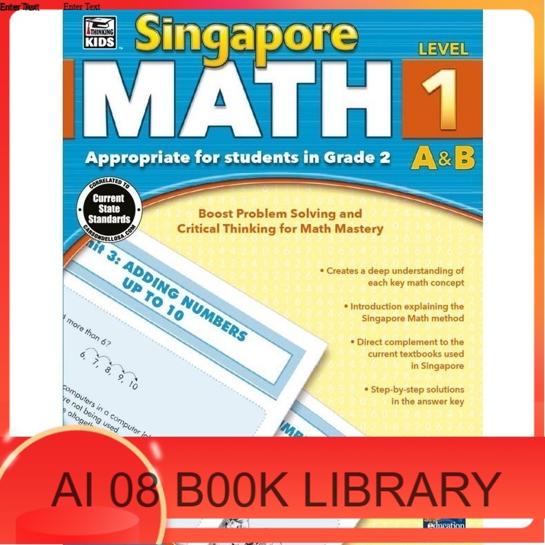 Jual Best Seller / Buku Murah Singapore Math Level 1 - 4 A&B / Black ...