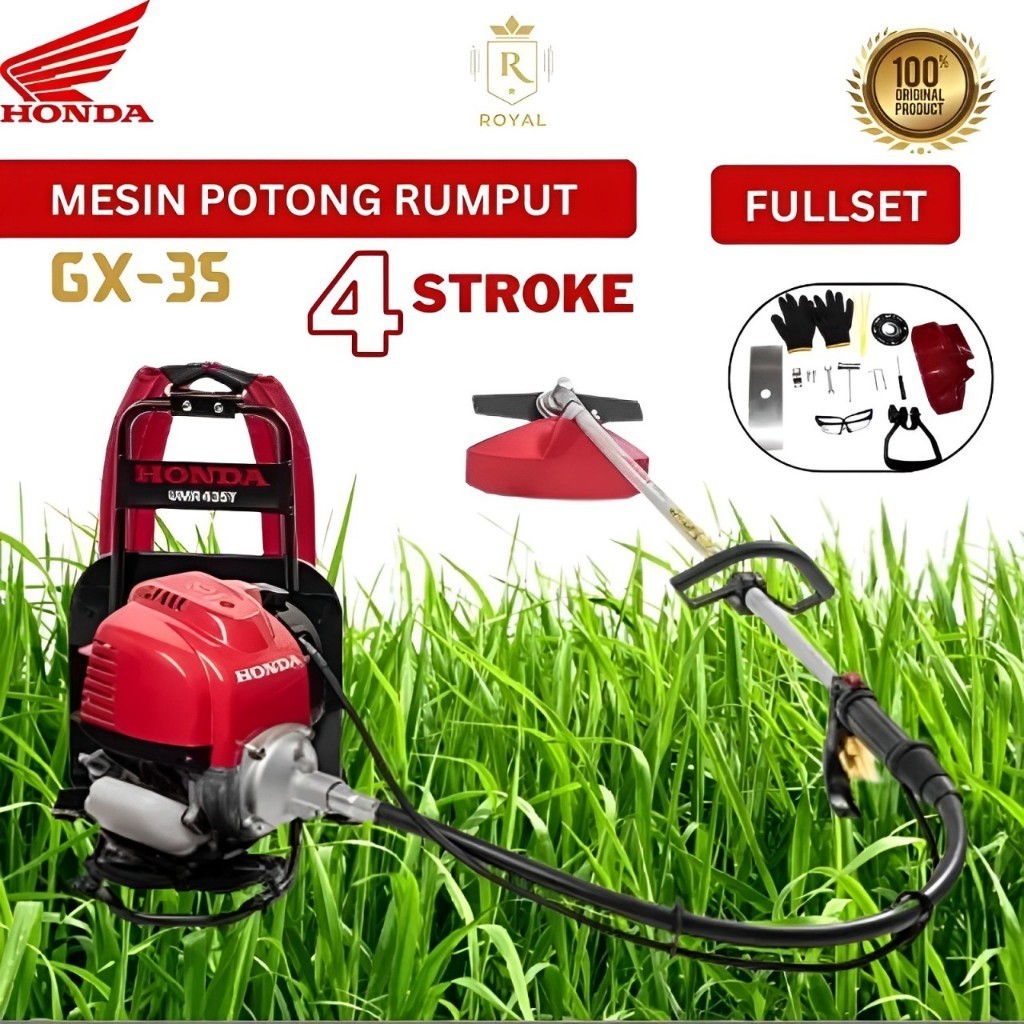 Jual HONDA GX-35 Mesin Potong Rumput Gendong 4T Brush Cutter GX 35 4 Stroke Babat Pangkas ...
