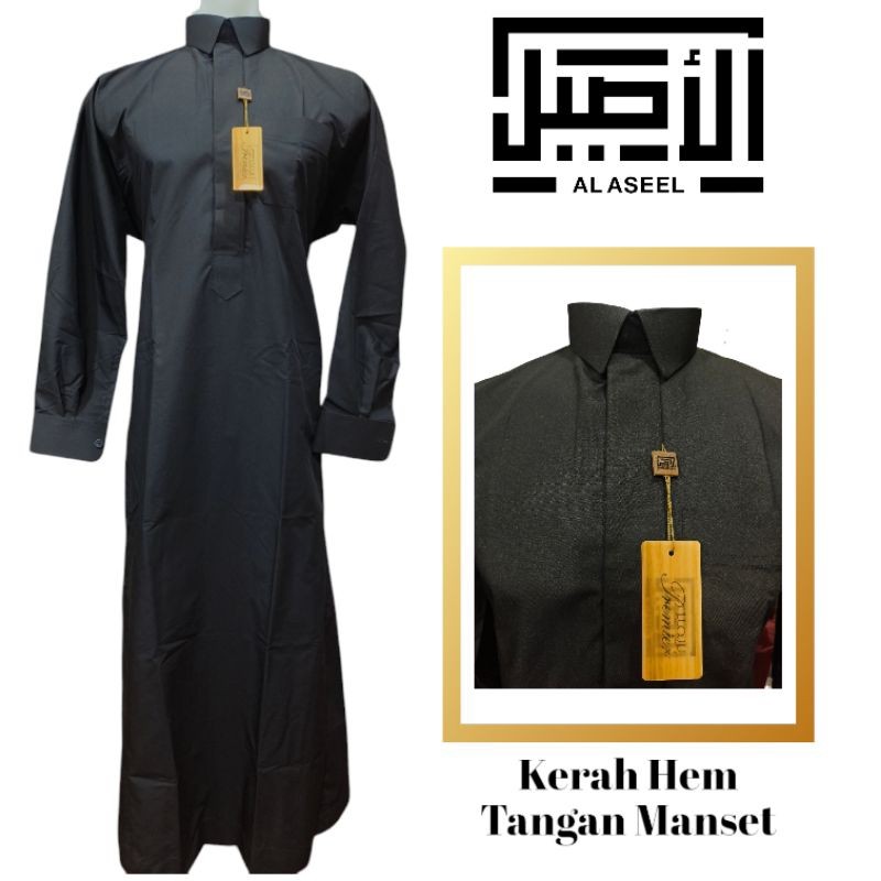 Jual Busana Muslim Jubah Gamis Polykatun AL ASEEL - PREMIER Manset Laki ...