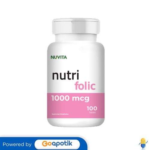 Jual Nuvita Nutri Folic Botol 100 Tablet | Shopee Indonesia