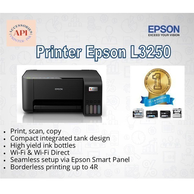 Jual Printer Epson L3250 L 3250 Wifi Print Scan Copy - Tinta Original ...