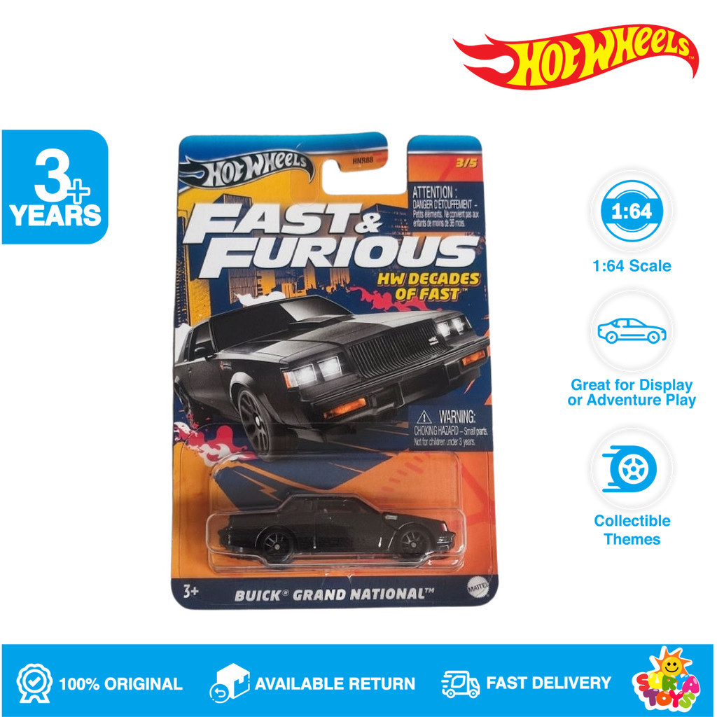 Jual Hotwheels Fast & Forius Hw Decades Of Fast Buick Grand National ...
