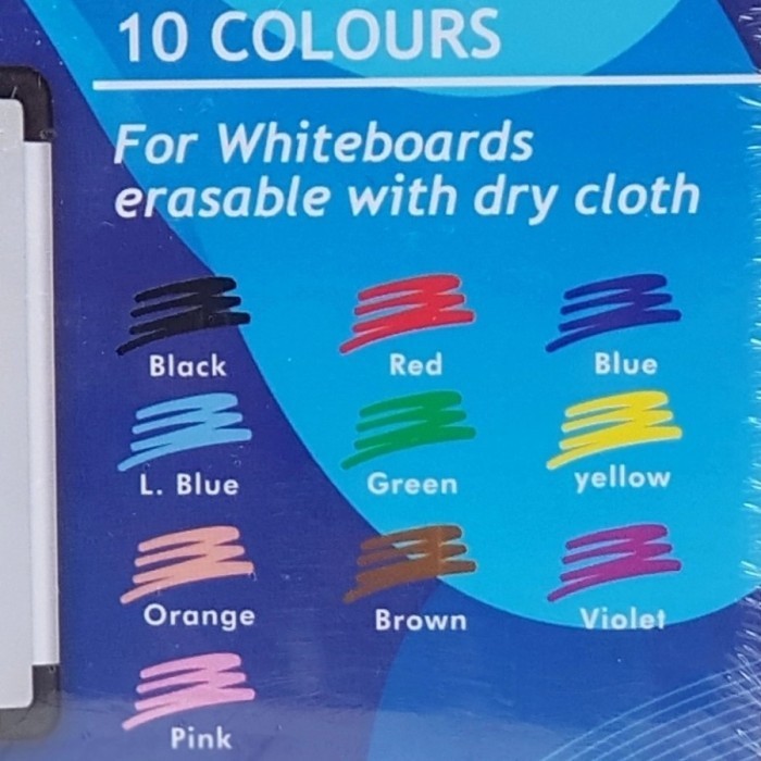 Jual Snowman Spidol Papan Tulis Whiteboard Color Boardmarker SET 10 PCS ...