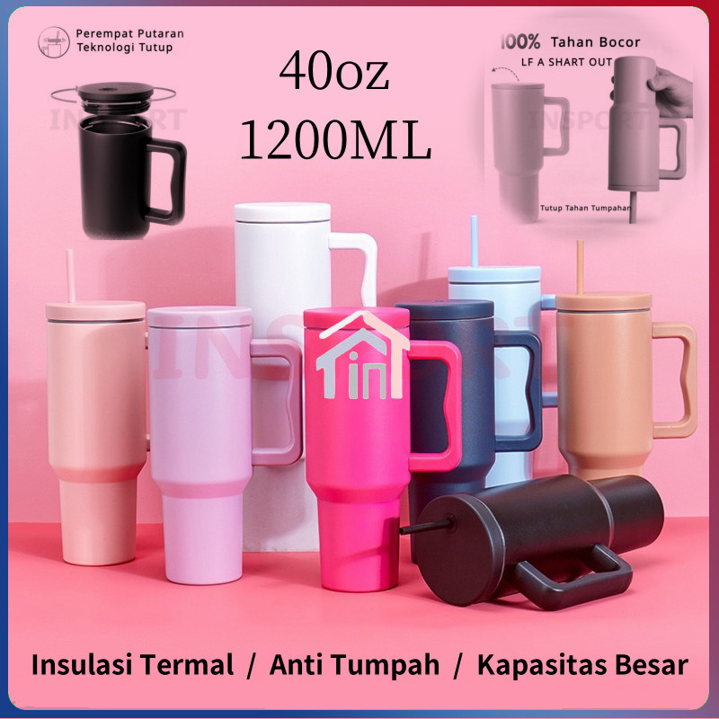 Jual 【COD】1200ml Simple Modern Tumbler Stainless / Gagang Tumbler ...