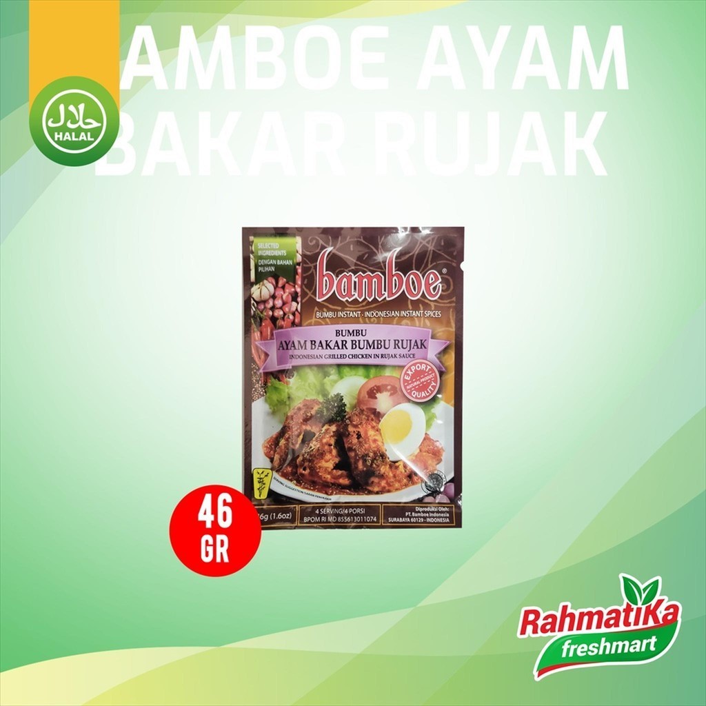 Jual Bamboe Ayam Bakar Bumbu Rujak 46 gram (Bumbu Dapur) | Shopee Indonesia