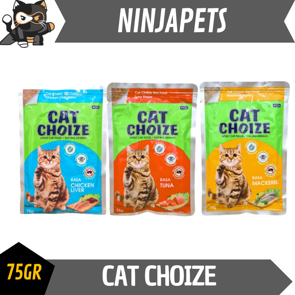 Jual CAT CHOIZE WET FOOD POUCH SACHET | MAKANAN BASAH KUCING | SASET ...