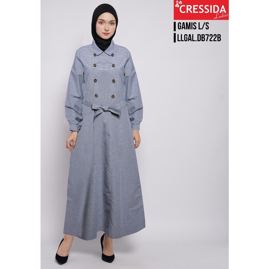 Jual gof CRESSIDA GAMIS Fashion Muslim Dress Muslimah Dress Muslimah ...