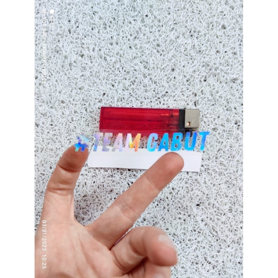 Jual Stiker Team Gabut Viral Gaul Hologram Dashboard Motor Helm Sepeda ...