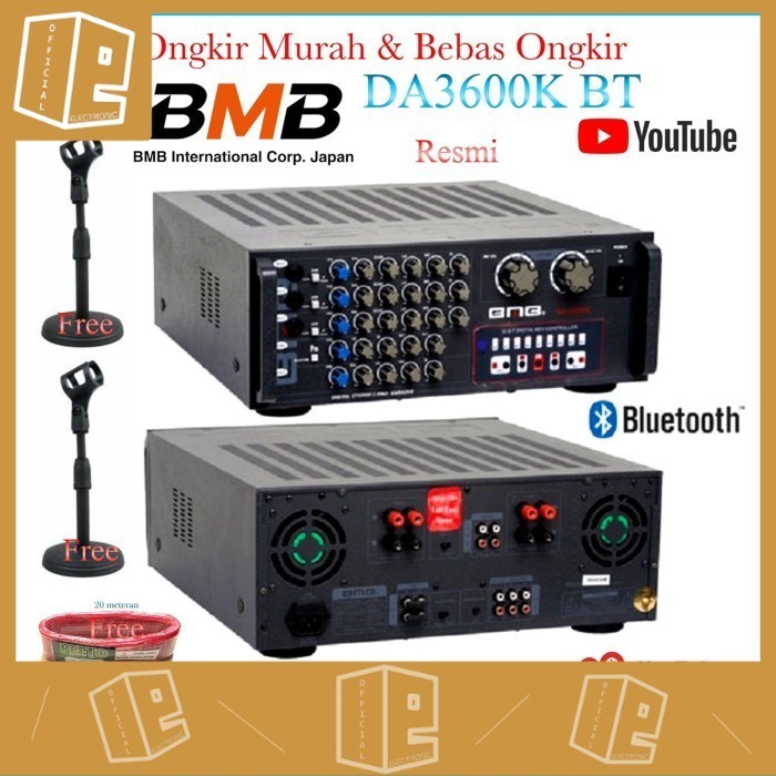 Jual Power Amplifier BMB DA3600K BT new Bluetooth karaoke Sound DA 3600 ...