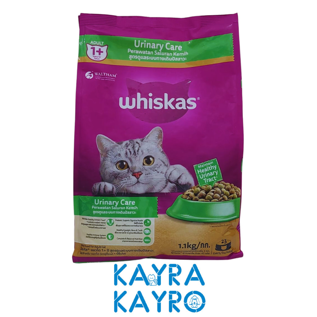 Jual Whiskas 1+ Urinary Care Adult Cat 1.1 kg - Makanan Kucing Dewasa ...
