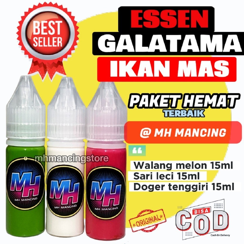 Jual Paket Essen Walang Melon, Sari Leci, Doger Tenggiri 15ml | Shopee ...