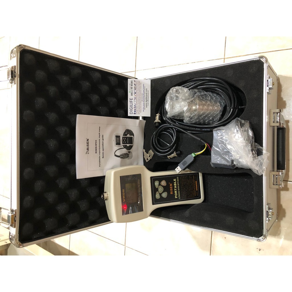 Jual Water Depth Meter Ultrasonic 100 Meter RISEN Tester Finder ...