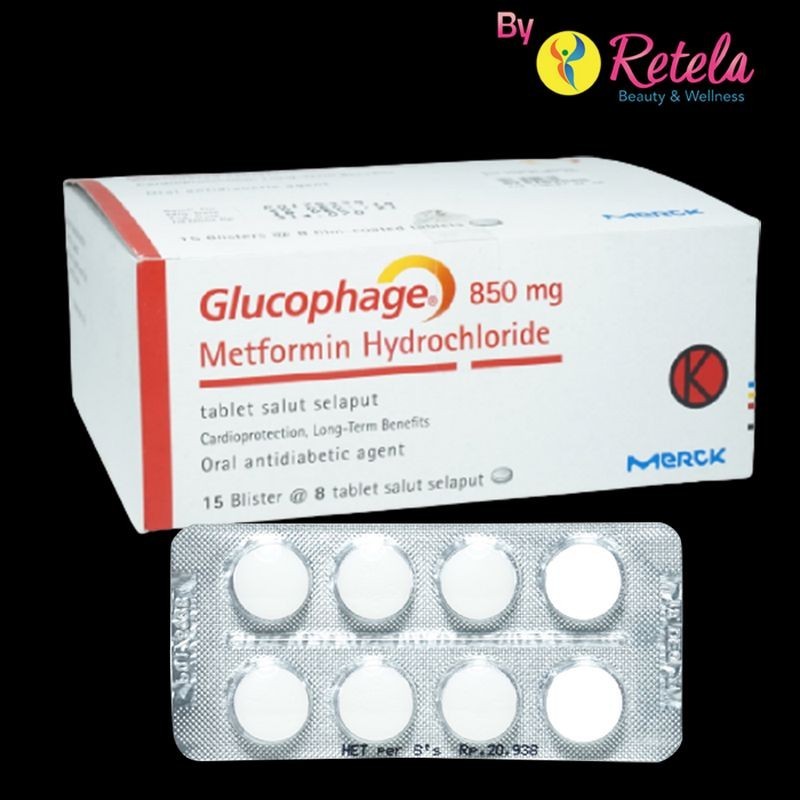 Jual GLUCOPHAGE 850MG 1 STRIP 8 TABLET | Shopee Indonesia