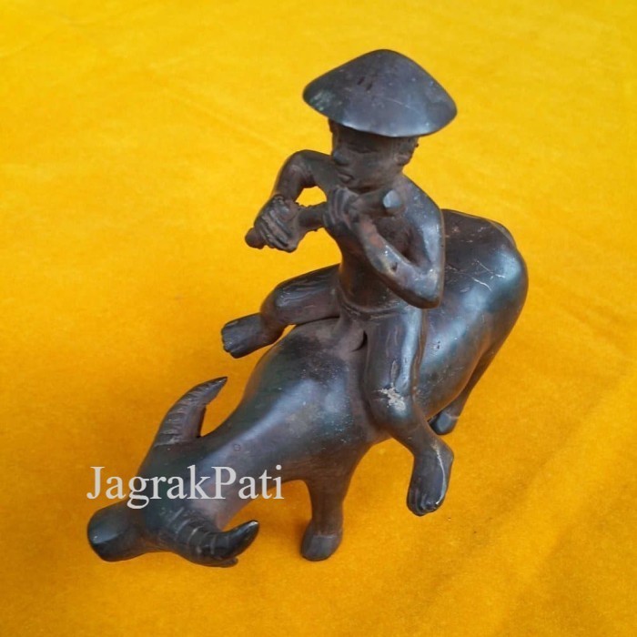 Jual Miniatur Patung Klasik Penggembala Kerbau Main Seruling JP14522 ...