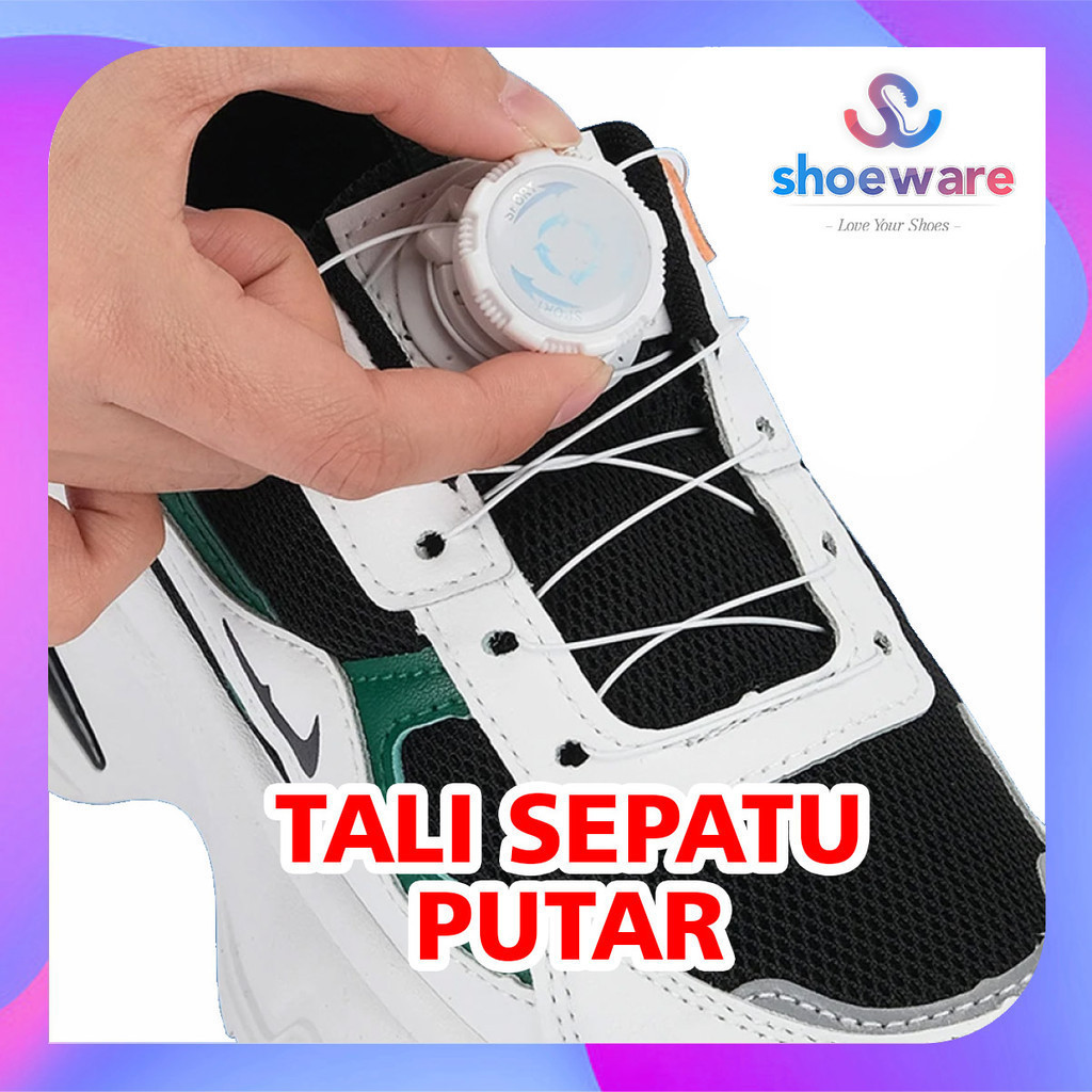 Jual Shoelace Buckle Tali Sepatu Putar Automatis Rotating praktis ...