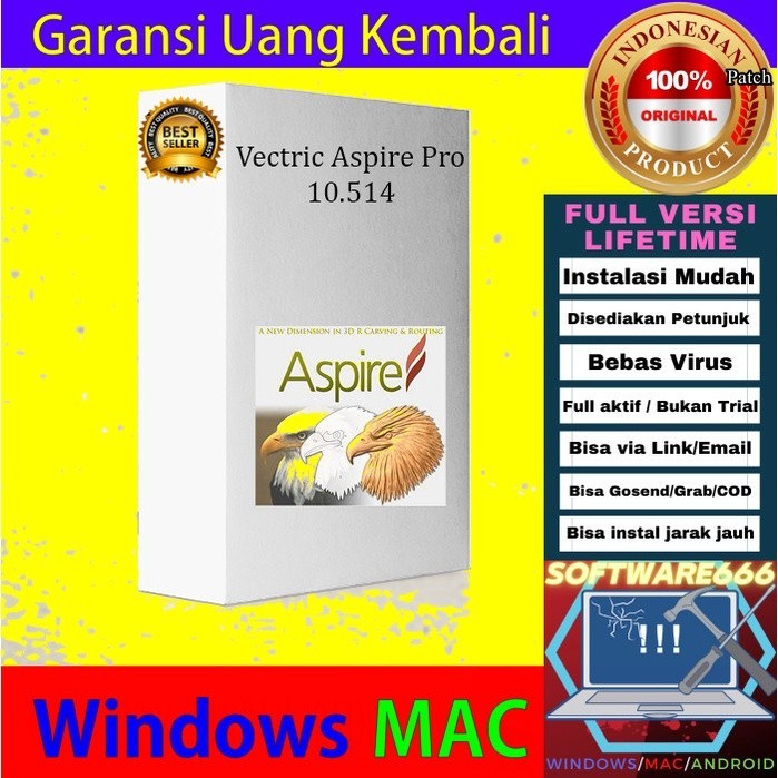 Jual Software Production Design: Vectric Aspire Pro 10 [WIN] SOFTWARE ...