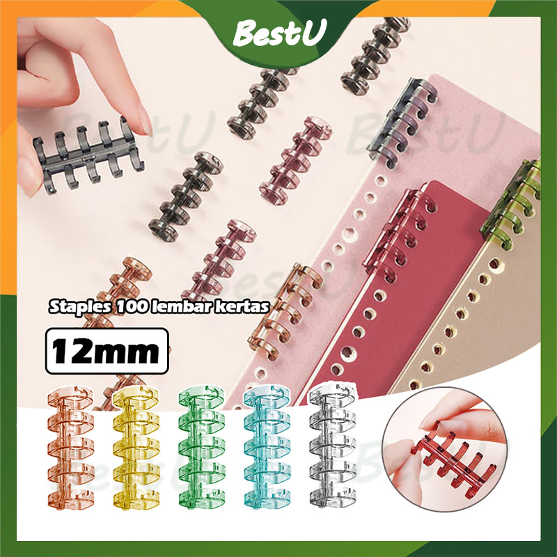 Jual DIY Colorful Crystal Ring For A4 A5/Clear Binder/Ring Binder ...