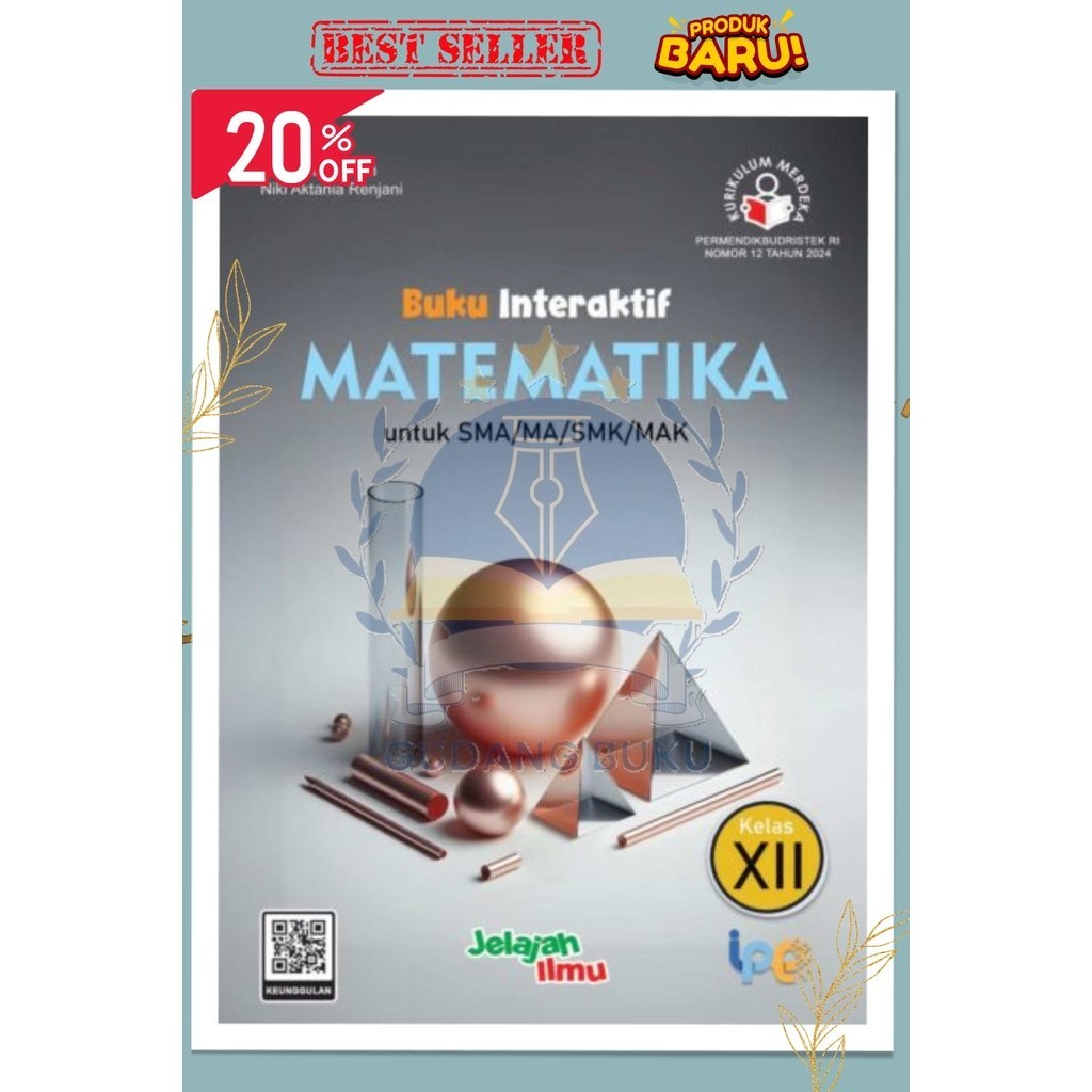 Jual Buku Paket Interaktif Matematika Wajib Kelas 12/XII SMA/MA Kurikulum Merdeka Intan pariwara ...