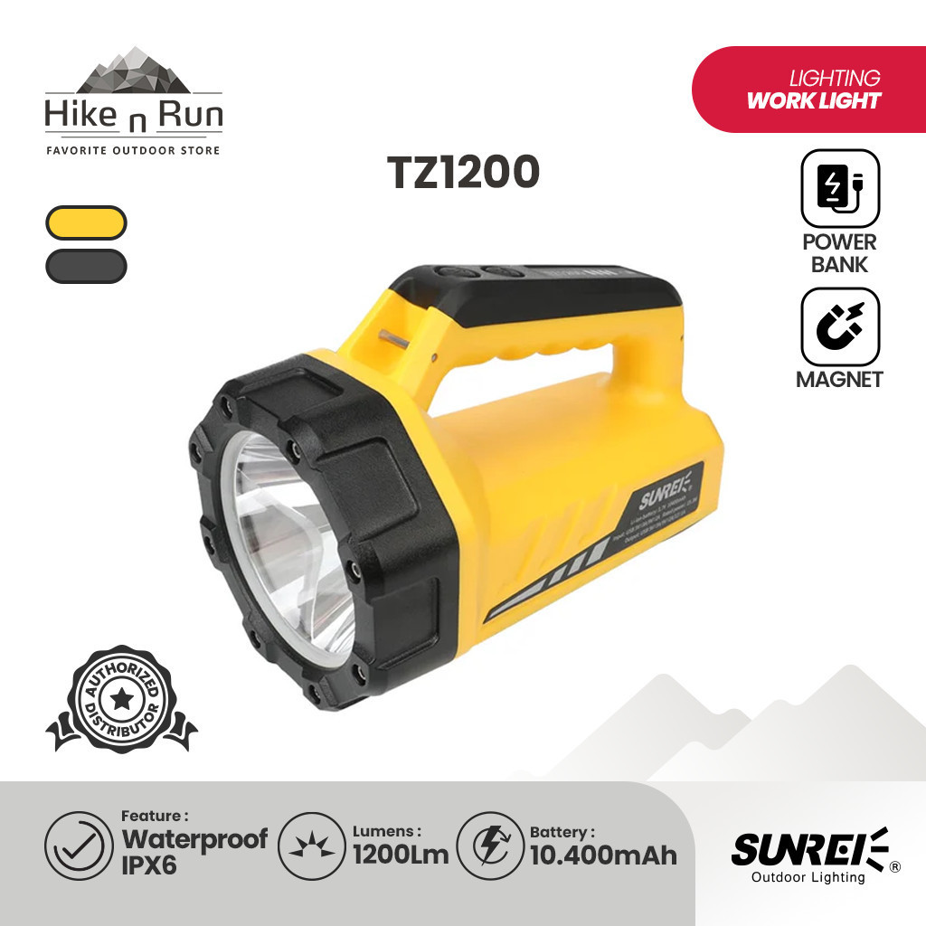 Jual Sunrei TZ1200 Lampu Senter Jarak Jauh Serbaguna Emergency Outdoor ...