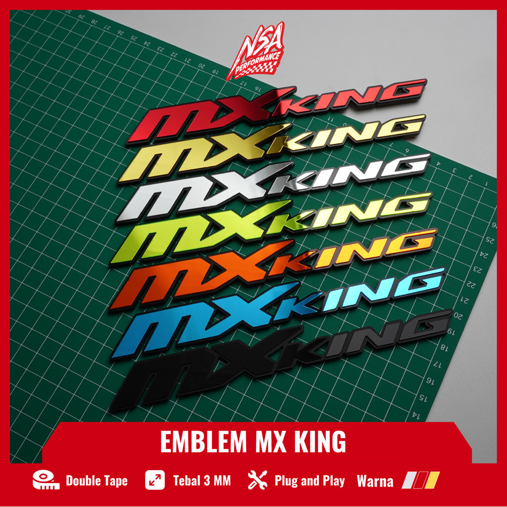 Jual NSA 2PCS EMBLEM MX KING TIMBUL BUKAN STIKER JUPITER MX KING EMBLEM ...
