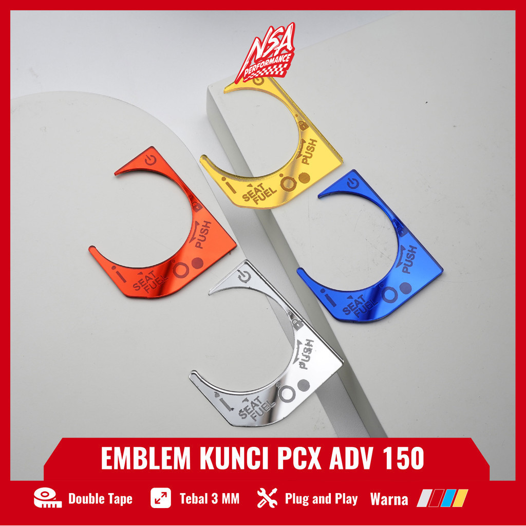 Jual NSA EMBLEM COVER KUNCI PCX 150 ADV 150 COVER KUNCI KONTAK EMBLEM ...