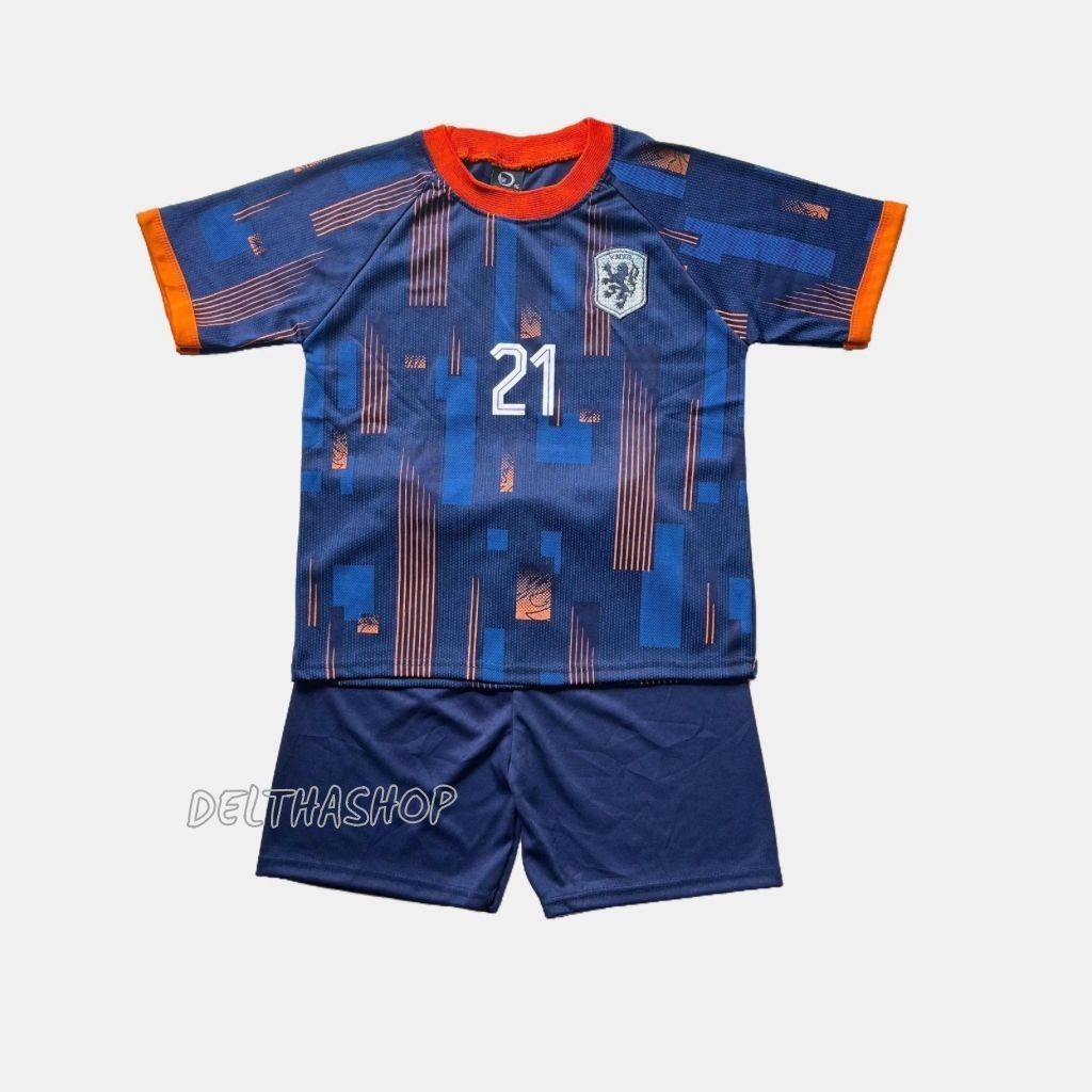 Jual Wthastore - Jersey Timnas BELANDA Euro 2024 Setelan Baju Bola Anak ...