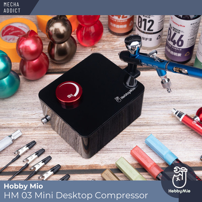 Jual HOBBY MIO HM-03 Mini Airbrush Compressor Desktop kompresor | Shopee Indonesia