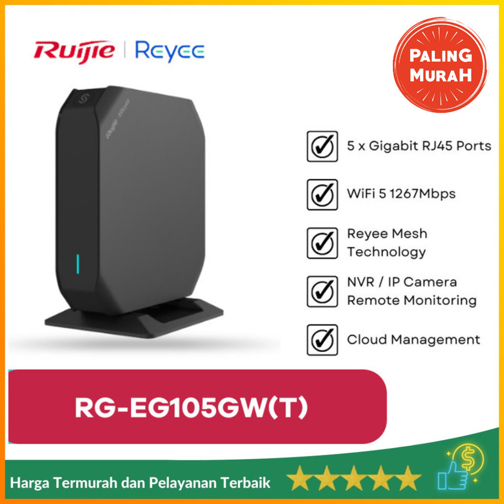 Jual Ruijie RG-EG105GW(T) RG EG105 Wi-Fi 5 1267Mbps Wireless Router | Shopee Indonesia