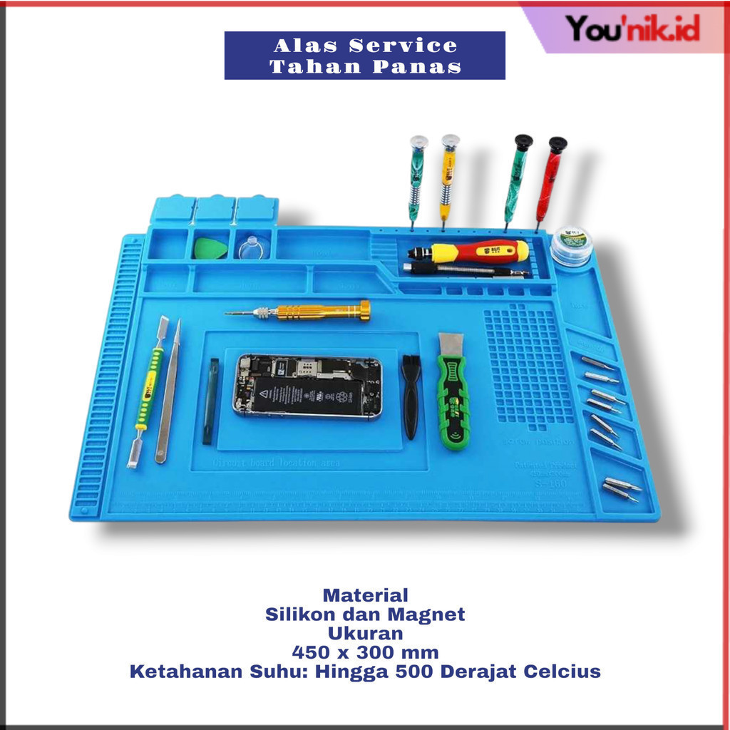 Jual Younik DUETECH Alas Matras Solder Silikon Anti Panaas Service Hp ...