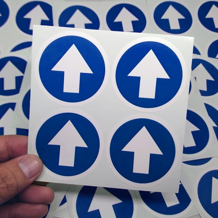 Jual Stiker Vinyl Penunjuk Arah Panah Sticker Arrow 5 cm (4 pcs/Sheet ...