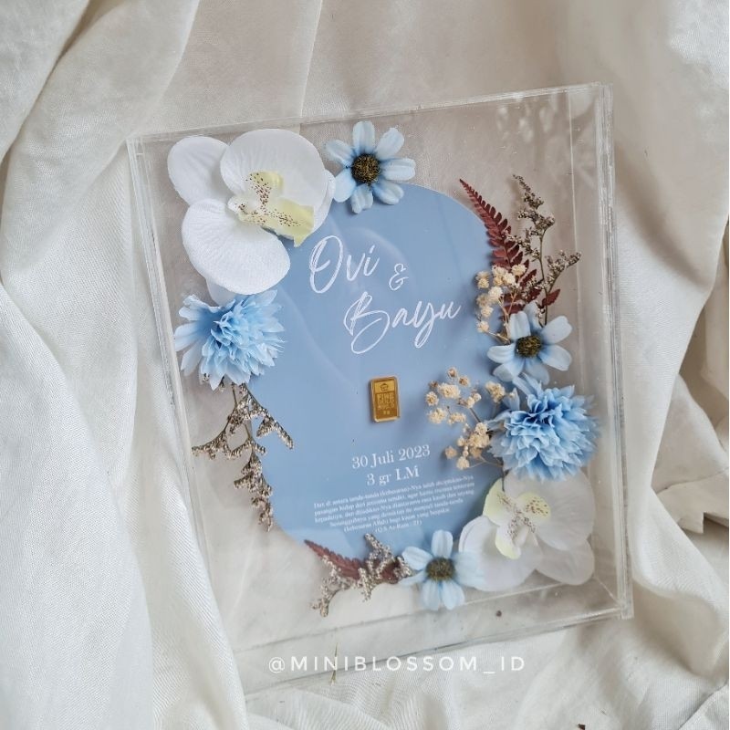 Jual NOMA DOME 25x20cm Bingkai Mahar Akrilik / Frame Mahar Transparan ...