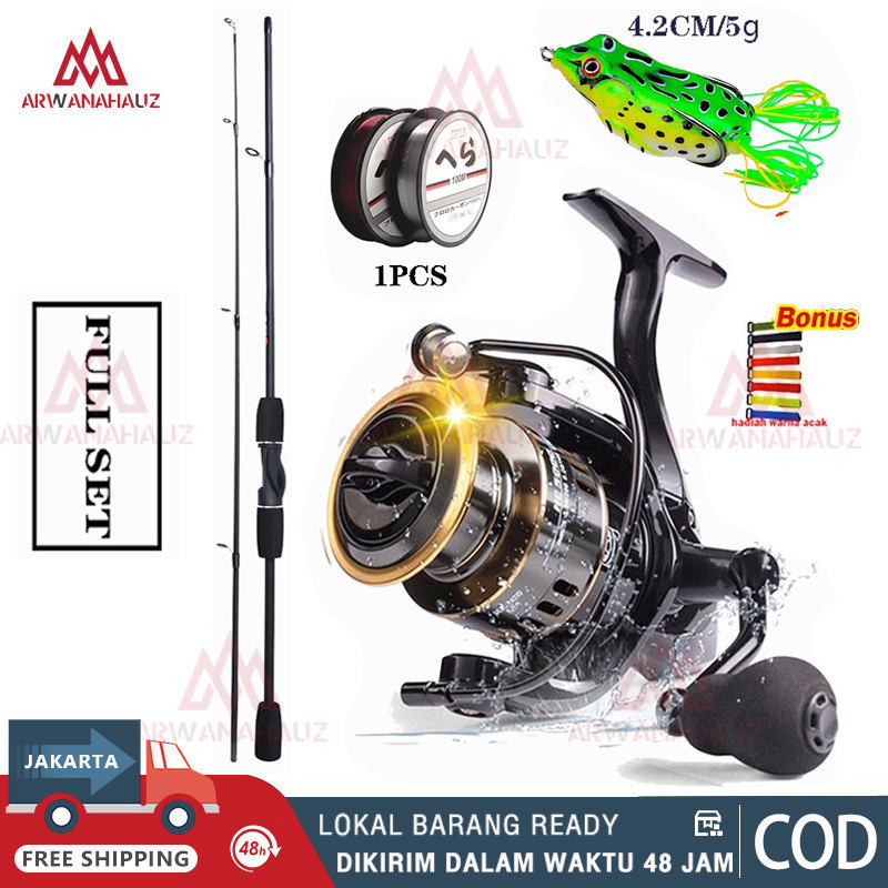 Jual Pancing Set 1.6M/1.8M/2.1M/2.4M Joran Pancing Set Reel Pancing ...