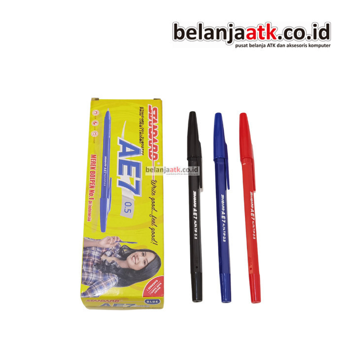 Jual Pulpen/Bolpen/Bolpoin Standard AE 7 0.5 mm | Shopee Indonesia