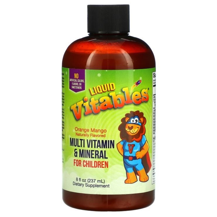Jual Vitables, Liquid Multivitamin & Mineral for Children, No Alcohol ...